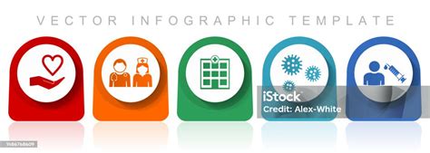 의료 아이콘 세트 플랫 디자인 기타 다채로운 아이콘 의사 간호사 병원 도움말 및 웹 디자인 및 모바일 응용 프로그램 Eps 10의 인포 그래픽 벡터 템플릿 독감 예방접종에