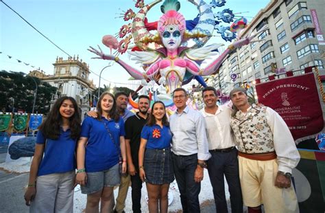 Mazón muestra a Feijóo las Hogueras de Alicante PP Comunitat Valenciana
