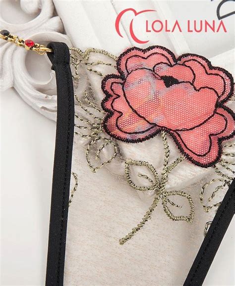 Lola Luna On Twitter Kali Transparent Thong With Gorgeous Embroidery Lola Luna Madeinfrance