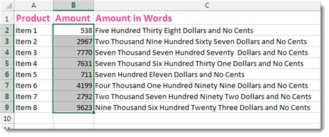 Excel Spell Numbers Or Write Out Amounts