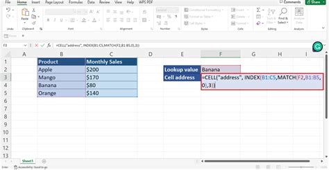 how to get the cell address instead of value in excel sheetaki