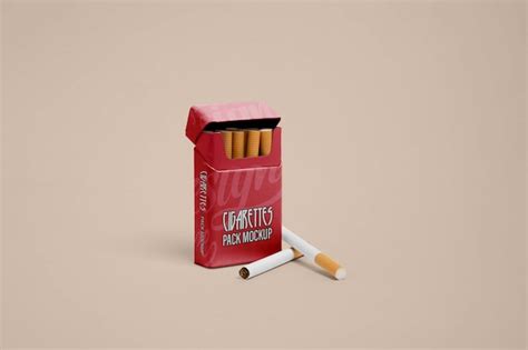 Premium Psd Cigarette Packaging Mockup Design
