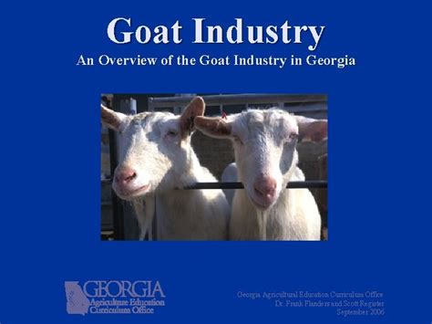 Goat Industry An Overview Of The Goat Industry