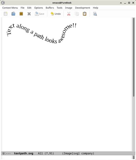 Text Along A Path Gnu Emacs Remacs