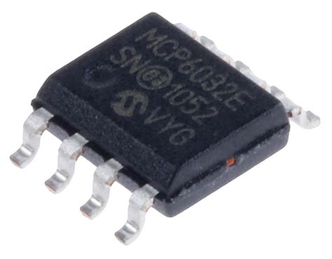 MCP6032 E SN Microchip Precision Op RRIO 10kHz 1 KHz 3 V 5 V 8 Pin SOIC RS