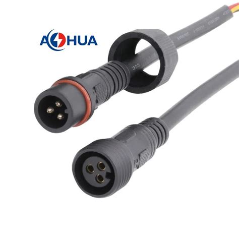 Outdoor 4 Pin Male Female Connector Waterproof Connector With Wire 2