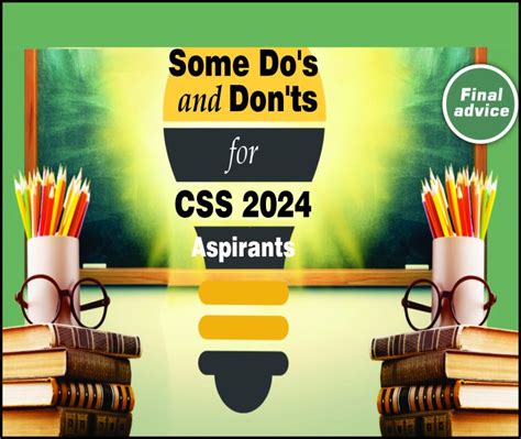 Some Dos And Donts For CSS Aspirants Jahangir S World Times