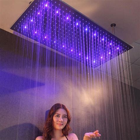Luxury Led Rainfall Ceiling Shower Head Ceiling Shower Head Led