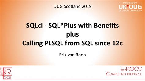 Pdf Sqlcl Sqlplus With Benefits Plus Calling Plsql From Sql