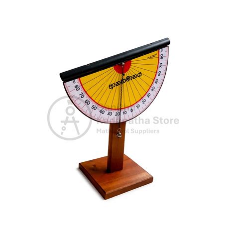 A 180° Protractor Used To Measure The Altitude Angleclinometer ආනතිමානය Ganitha Kadapatha Store