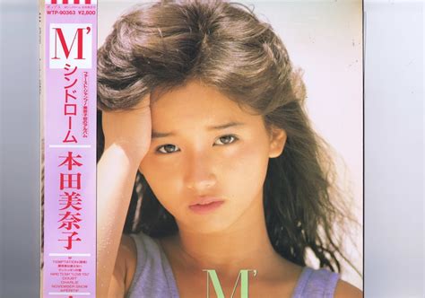 【やや傷や汚れあり】帯付 インサート付 国内盤 Lp Minako Honda M シンドローム 本田美奈子 ピンナップ付き Wtp