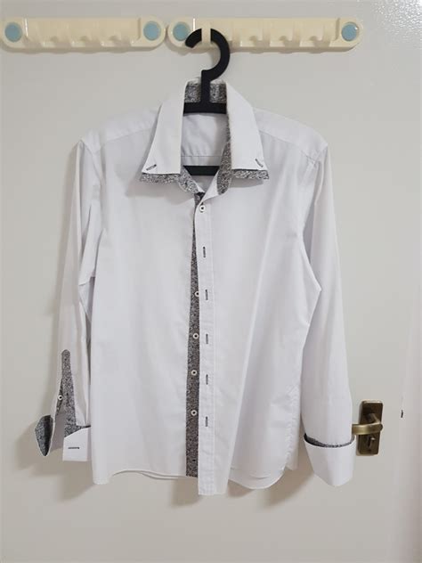 Office white shirt, Men's Fashion, Tops & Sets, Formal Shirts on Carousell