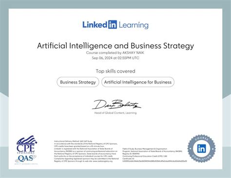akshay naik on linkedin certificate of completion