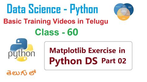 Matplotlib Exercise Part 02 In Telugu Python Ds Matplotlib Exercise