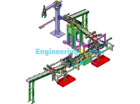 Large Scale Assembly Line Consisting Of Roller Conveyors And Related