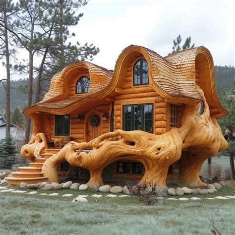 Log Cabin In The Grass