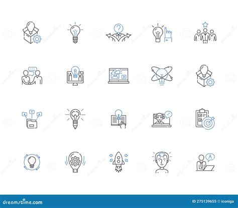 Idea Generation Outline Icons Collection Ideas Generation