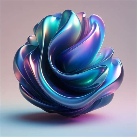 premium photo 3d shape fluid