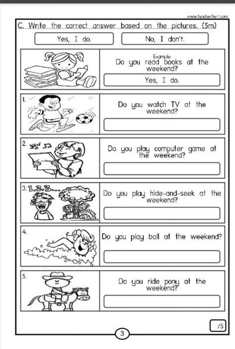 Yes I Dono I Dont Worksheet