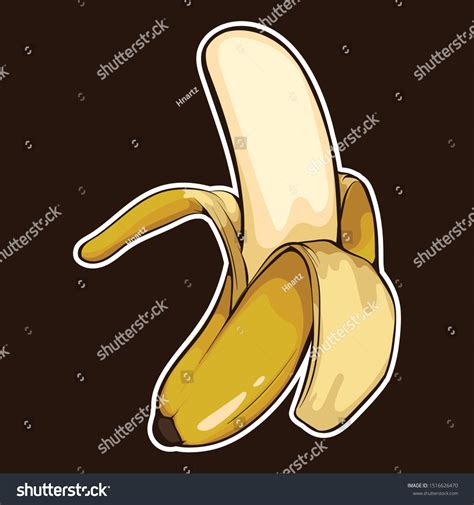 Ripe Banana Cartoon Vector Illustration Stock Vector Royalty Free