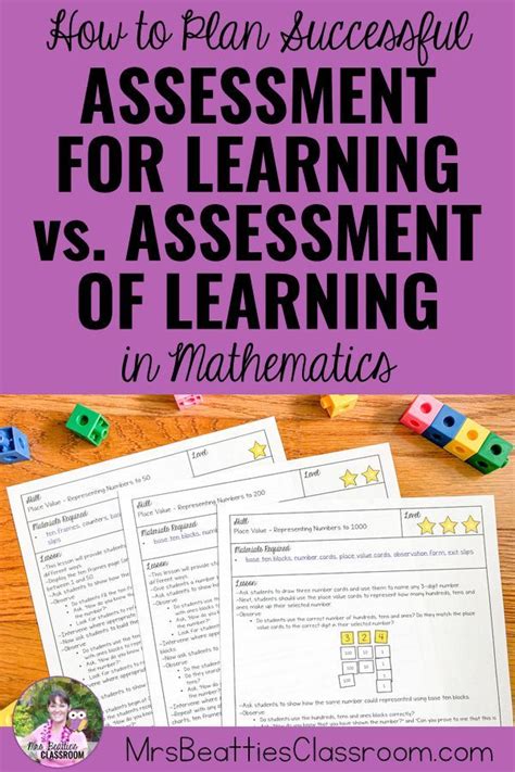 Assessment For Learning Vs Assessment Of Learning In Math