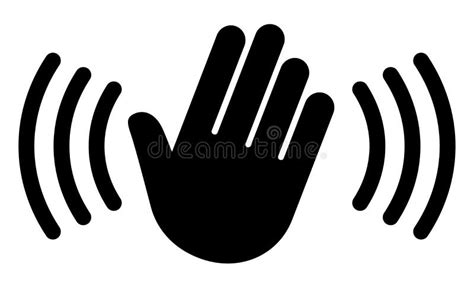 Hand Motion Sensor Vector Icon Stock Vector Illustration Of Isolated