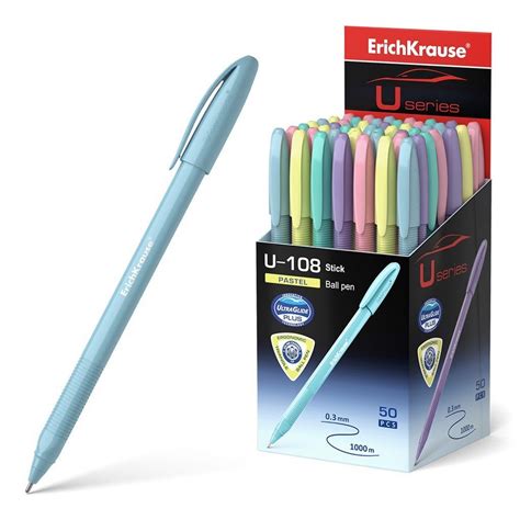 Erich Krause Kugelschreiber, Kugelschreiber U-108 Pastel 0,3mm 50er ...
