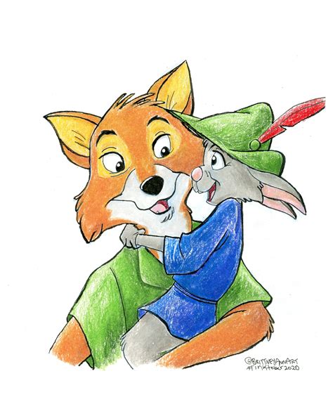 Disney Robin Hood Disney Print Robin Hood Fanart Disney Etsy