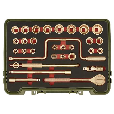 Sealey Socket Set 31pc 12sq Drive Non Sparking Ns039