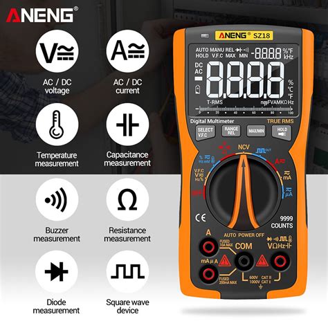 9999 Counts True Rms Automatic Range Voltage Meter Vicedeal