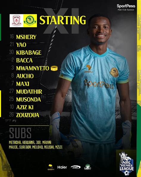 Kikosi Cha Yanga Vs Coastal Union Leo Tarehe November Ligi Kuu UDAKU SPECIAL