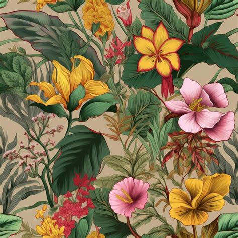 Premium Photo A Close Up Of A Bunch Of Flowers On A Tan Background