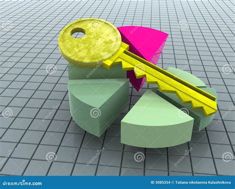 Chart And Key Stock Illustration Illustration Of Diagram
