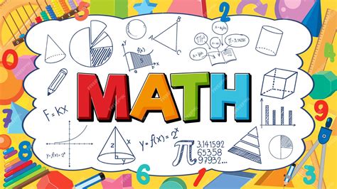 Premium Vector Text Math With Formula Border Background Illustration