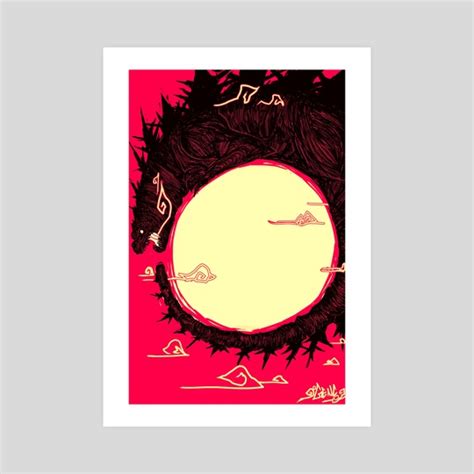 Kaiju Ouroboros An Art Print By Genc Vata Inprnt