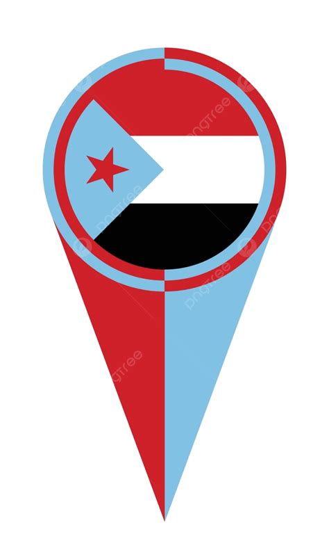 Yemen Map Pointer Location Flag Flag Position Illustration Vector Flag
