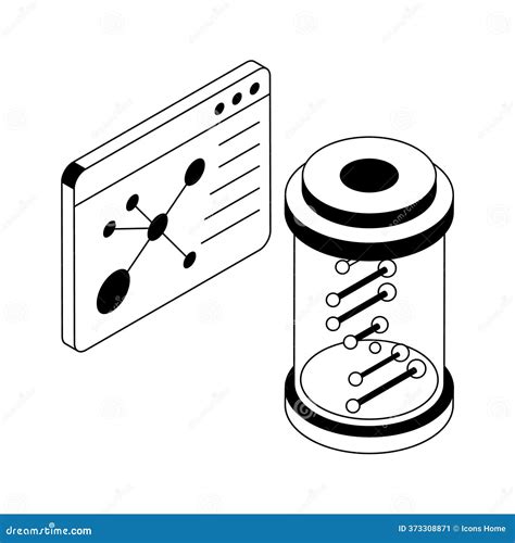 Genome Sequencing Icons Depict Decoding Data Analysis And Precision