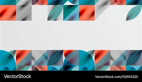 Triangles Round And Circles Techno Art Royalty Free Vector