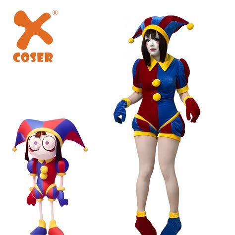 【30 Off】xcoser The Amazing Digital Circus Pomni Costume Cosplay Full