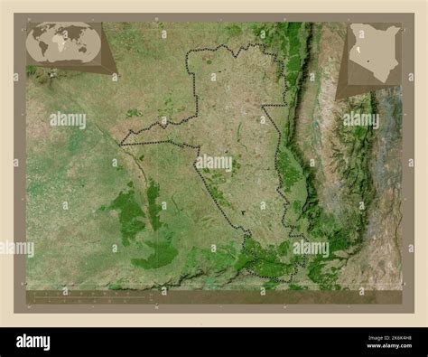 Uasin Gishu County Of Kenya High Resolution Satellite Map Corner