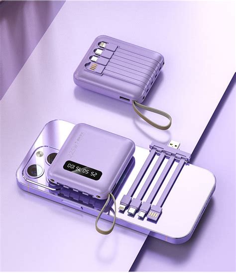 Eloop พาวเวอร์แบงค์30000mah 22 5w ใช้ได้กับทุกรุ่นทุกยี่ห้อ สี่สายในตัว บางมาก Power Bank พา