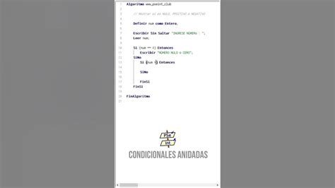🟡 Pseint Hacer Un Algoritmo Que Muestra Si Un Número Es Positivo