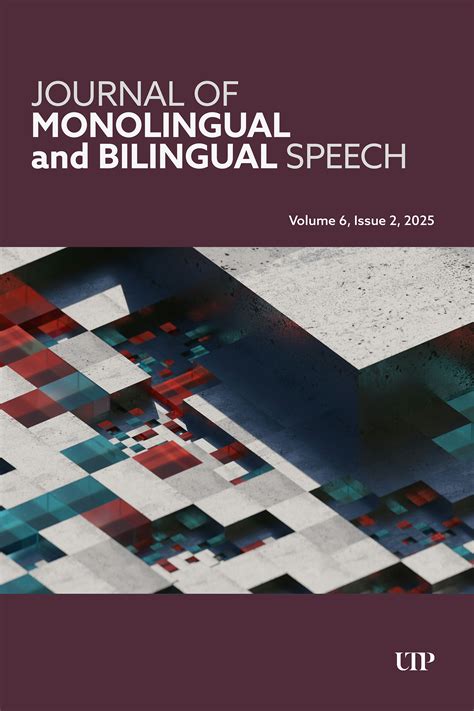 Journal Of Monolingual And Bilingual Speech Jmbs Scholar9