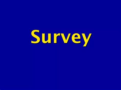 PPT Survey PowerPoint Presentation Free Download ID
