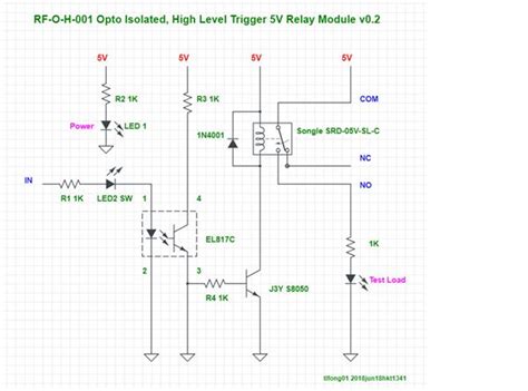 2 Relay Module Schematic