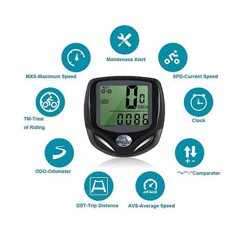 Bicycle Wireless Waterproof Magnet Sensor Bicycle Speedometer Digital