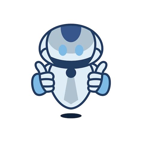 Premium Vector Cute Robot Logo Vector Design Template