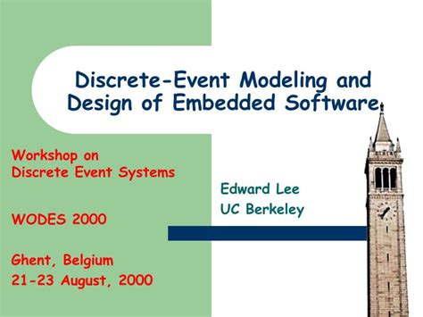Ppt Discrete Event Modeling And Design Of Embedded Software