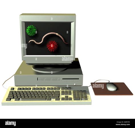 Danger Of Infection Through A Computervirus In The Internet Stock Photo Alamy