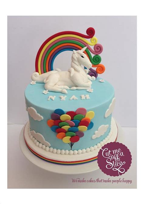 Unicorn Rainbow Cake Decorated Cake By Cutmeoffaslice Cakesdecor